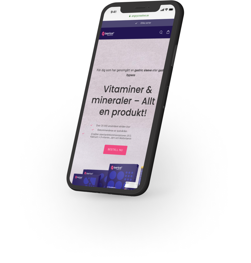 Case study for Baricol Bariatrics - Angry Creative