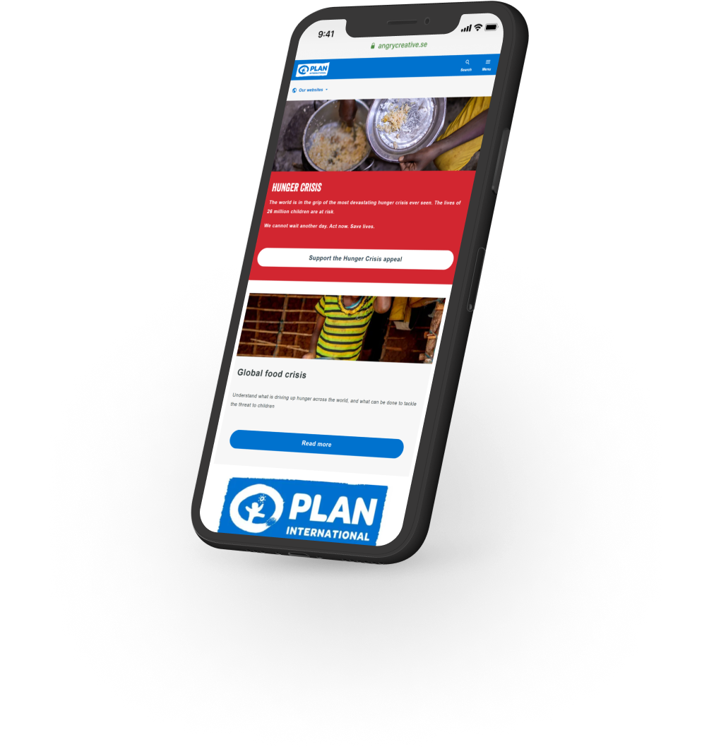 Case study for Plan International - Angry Creative